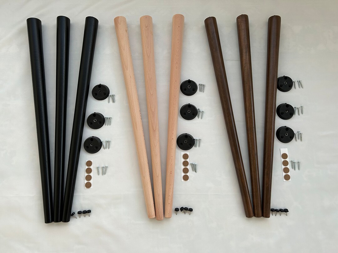 3 Pcs Wooden Table Leg Set, Coffee Table Legs, Table Legs - Furniture ...