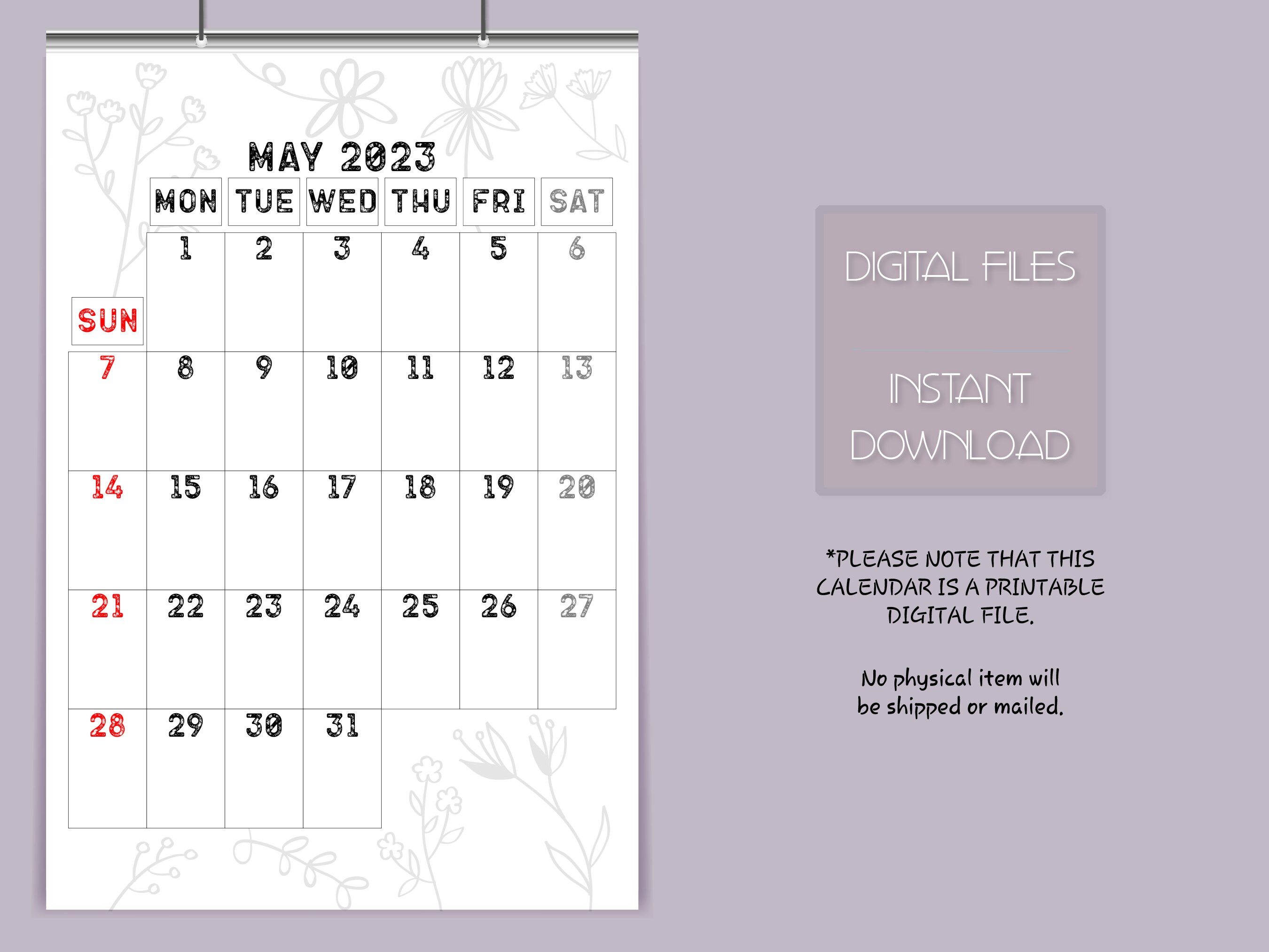 Calendar 2023 With Images of the Seasons Big Wall Calendar - Etsy