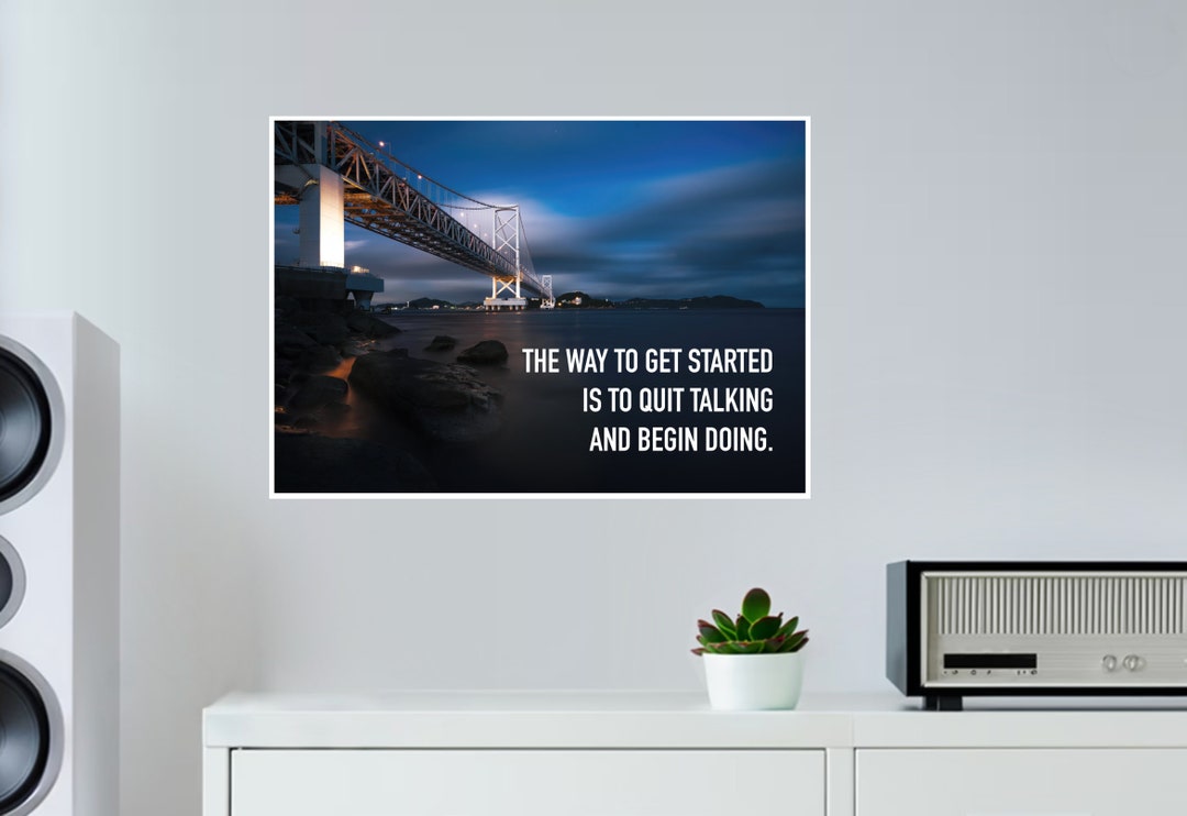 Motivational Poster, Picture, Frame, Inspiration, Decoration Wall Art ...