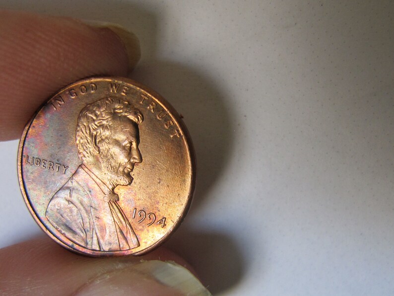 1994 Lincoln Memorial Penny With Die Error - Etsy