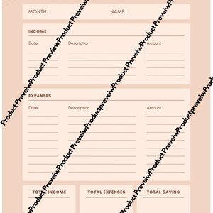 2025 Digital Monthly Budget Template (printable)/ PDF Format - Etsy