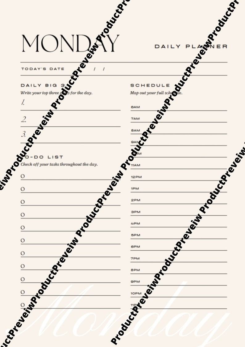 2025 Digital Daily Planner (printable) / 7 Templates for Everyday of ...