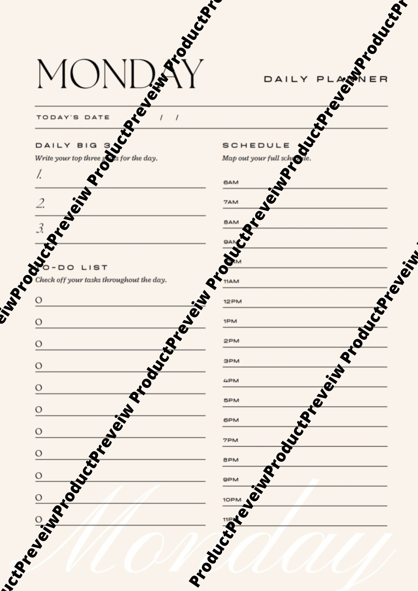 2025 Digital Daily Planner (printable) / 7 Templates for Everyday of ...