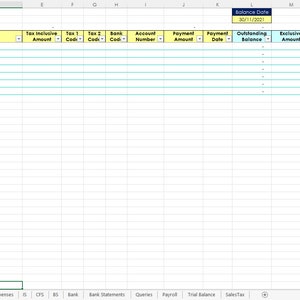 Year End Accounts Template Designed for Small Businesses | Accounting ...
