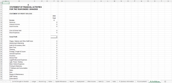 Self Assessment Excel Template - Etsy