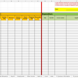 Self Assessment Excel Template | Accounting Template - Etsy