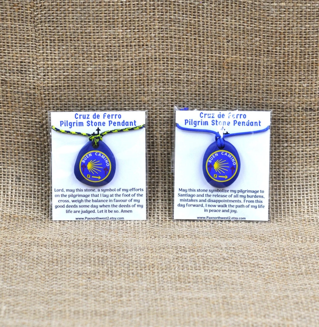 Camino De Santiago Pilgrim Stone Cruz De Ferro Pendant, the Way of ...