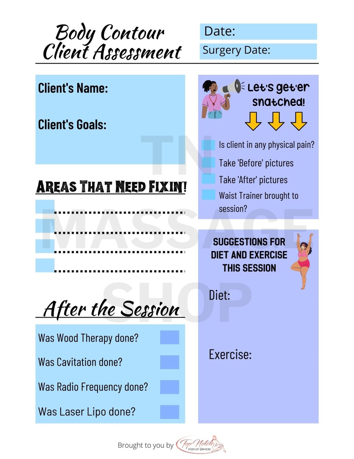 Checklist Template Bundle - to Do List - Fillable Assessment PDF ...