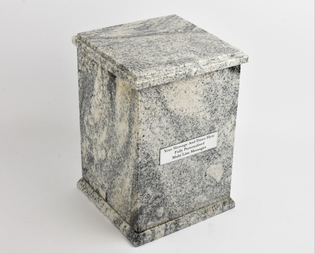 Cremation Ashes Large Adult Granite Marble Stone Outdoor Urn Fully ...