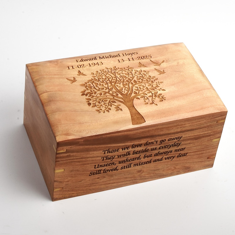 Personalised Ashes Casket - Etsy UK