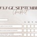 Digital Savage September Checklist, Day Challenge Printable, Health and ...