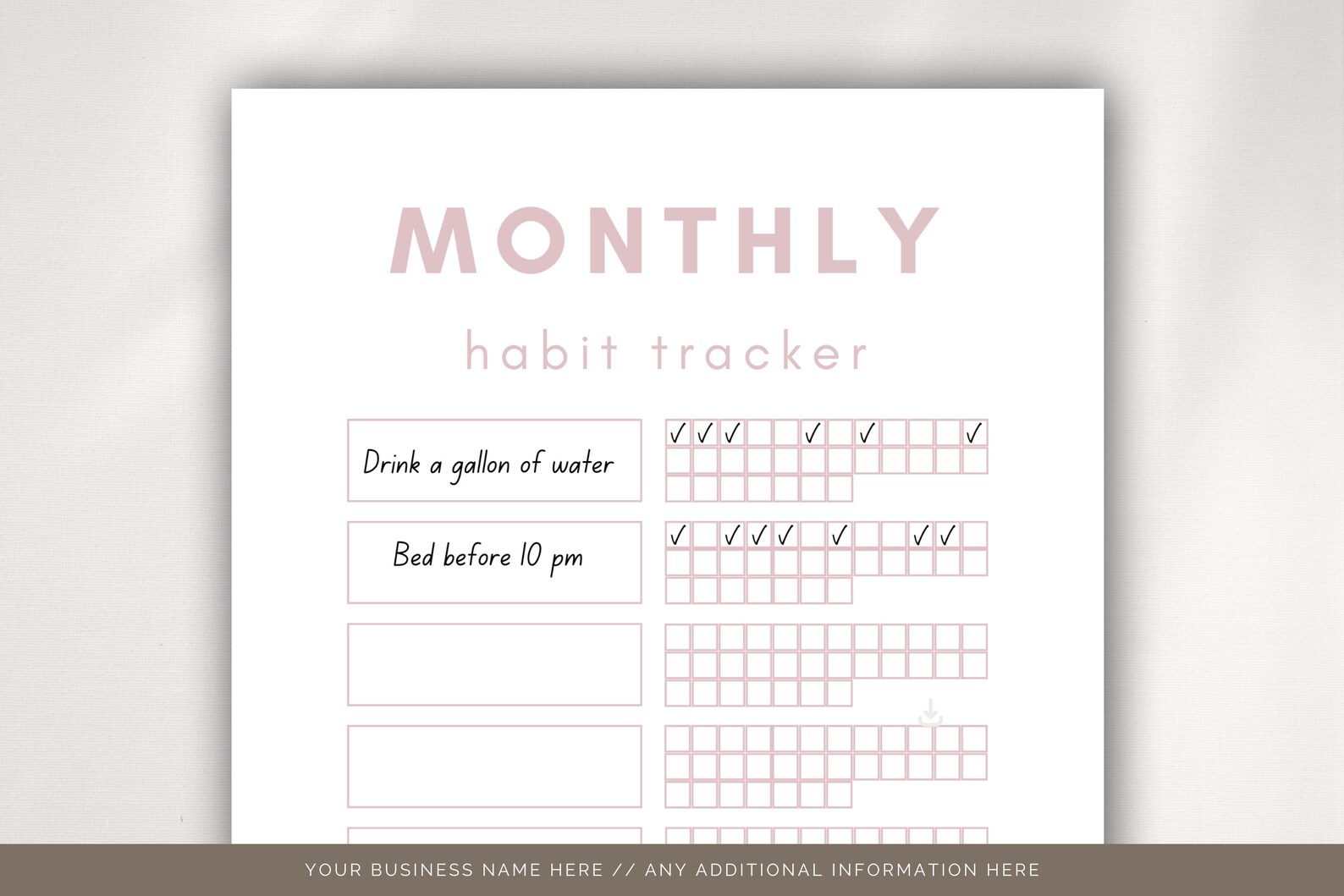 Monthly Habit Tracker Printable Template, Back in Routine, Stay on ...