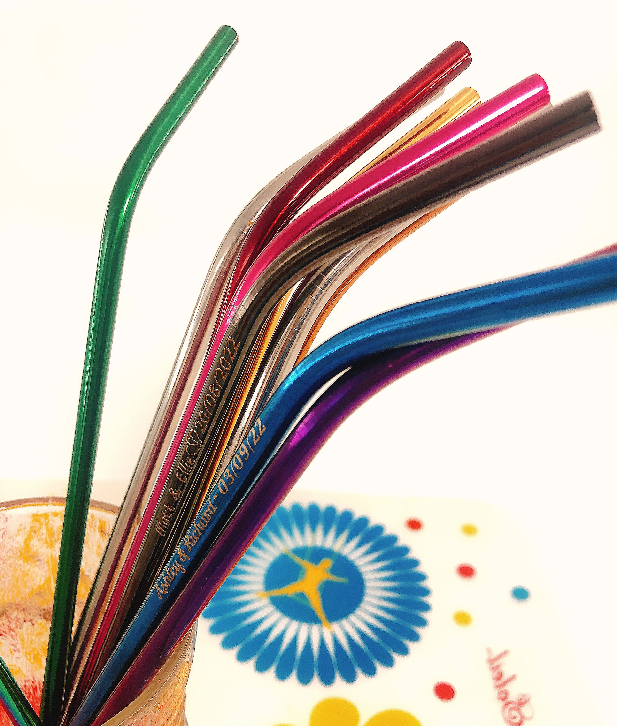 Customized Stainless Steel Straws Bulk Cheap Wedding Favors Gifts for ...