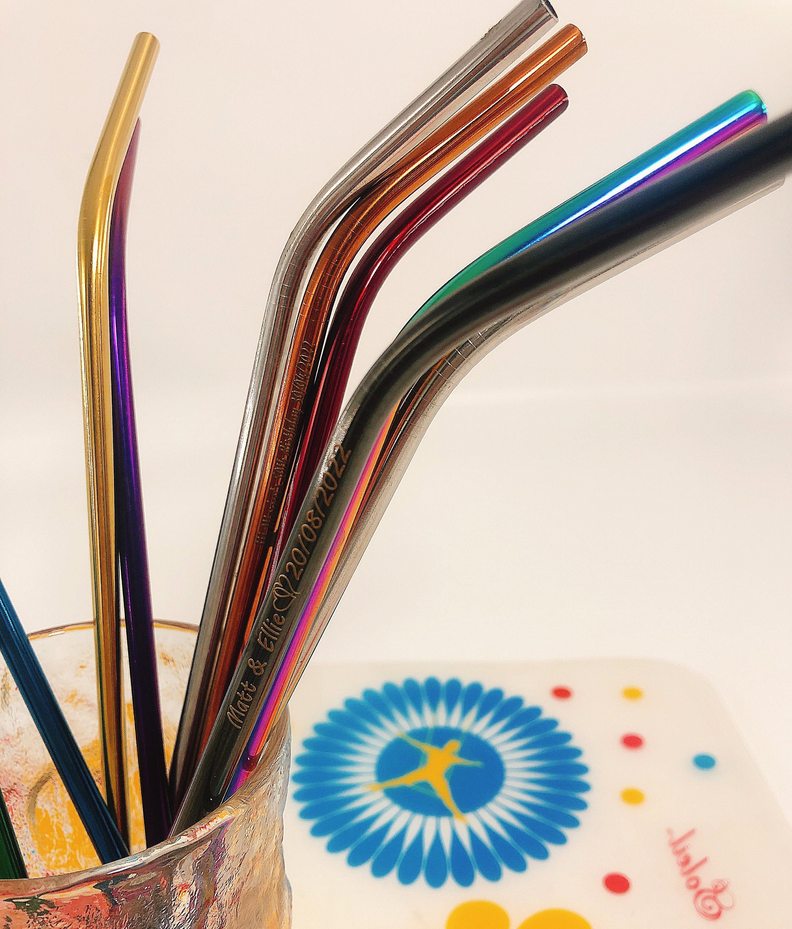 Customized Stainless Steel Straws Bulk Cheap Wedding Favors Gifts for ...