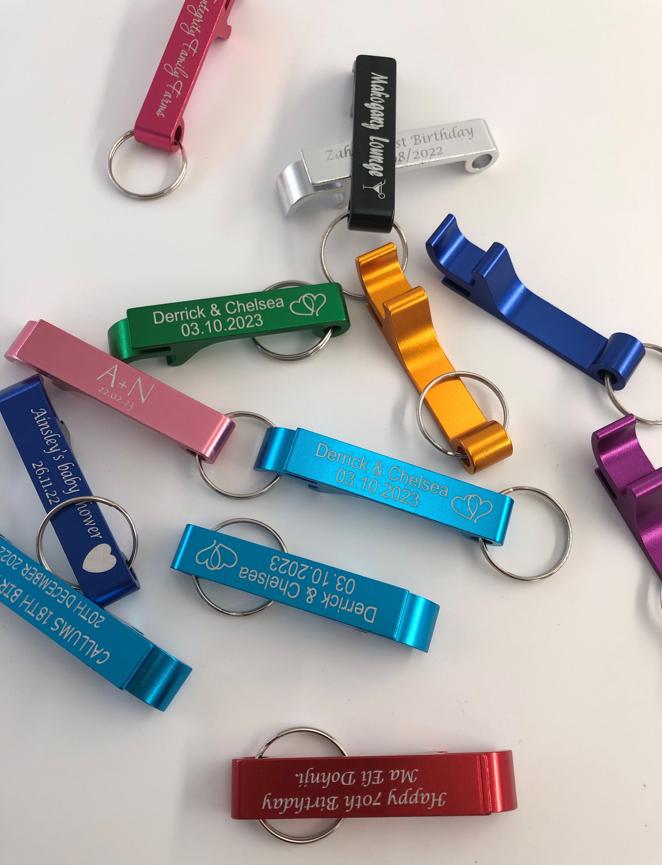 Custom Bottle Opener Keychain Key Rings Bride Squad Wedding Invitation ...