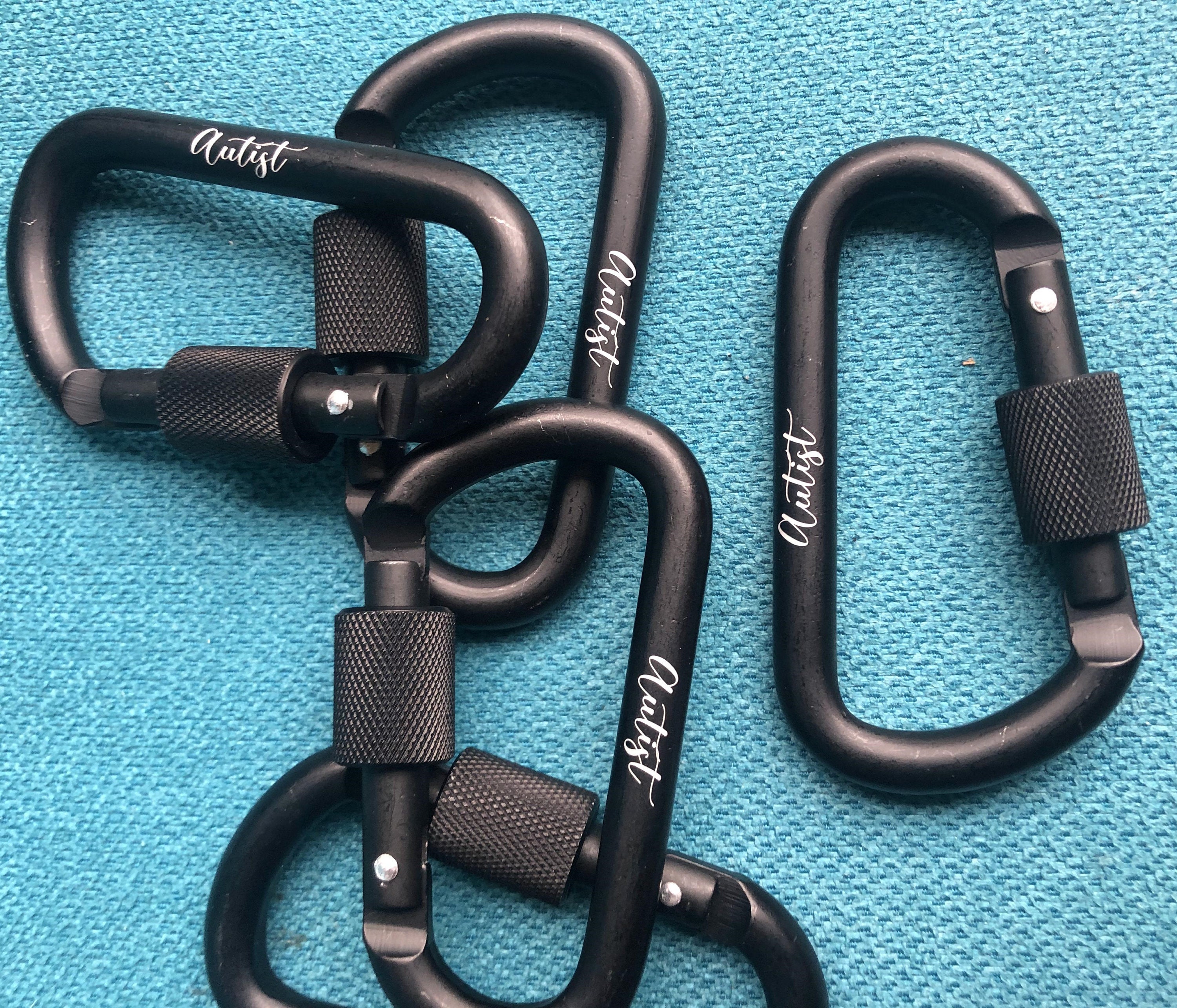 Bulk Engraving Carabiner Key Ring With Lock Gifts for Men Dad Boyfriend ...