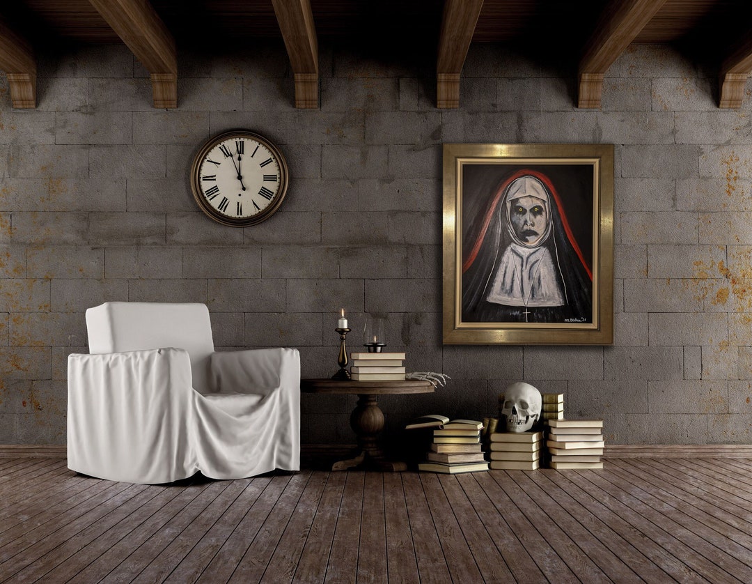 The Nun Hand Painted Including Frame - Etsy