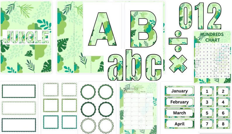 Jungle Classroom Display Pack. - Etsy