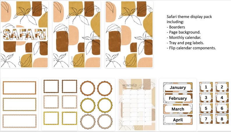Safari Classroom Display Pack. - Etsy