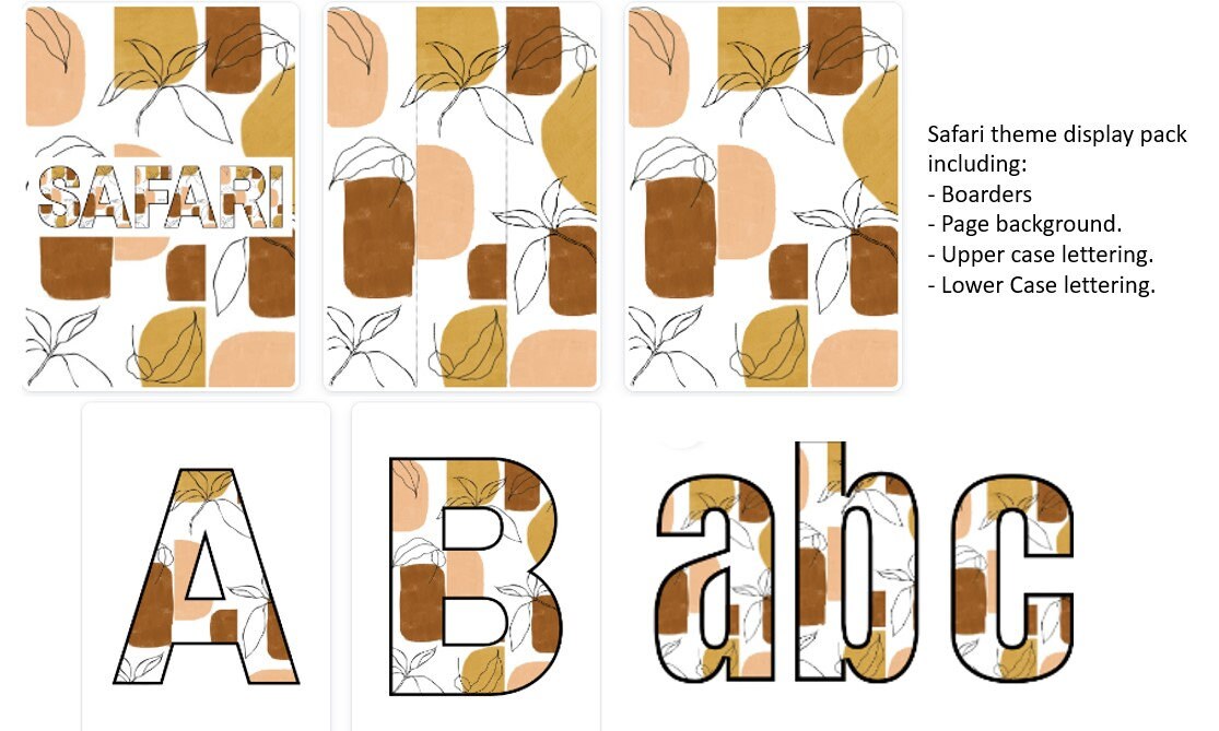 Safari Classroom Display Pack. - Etsy