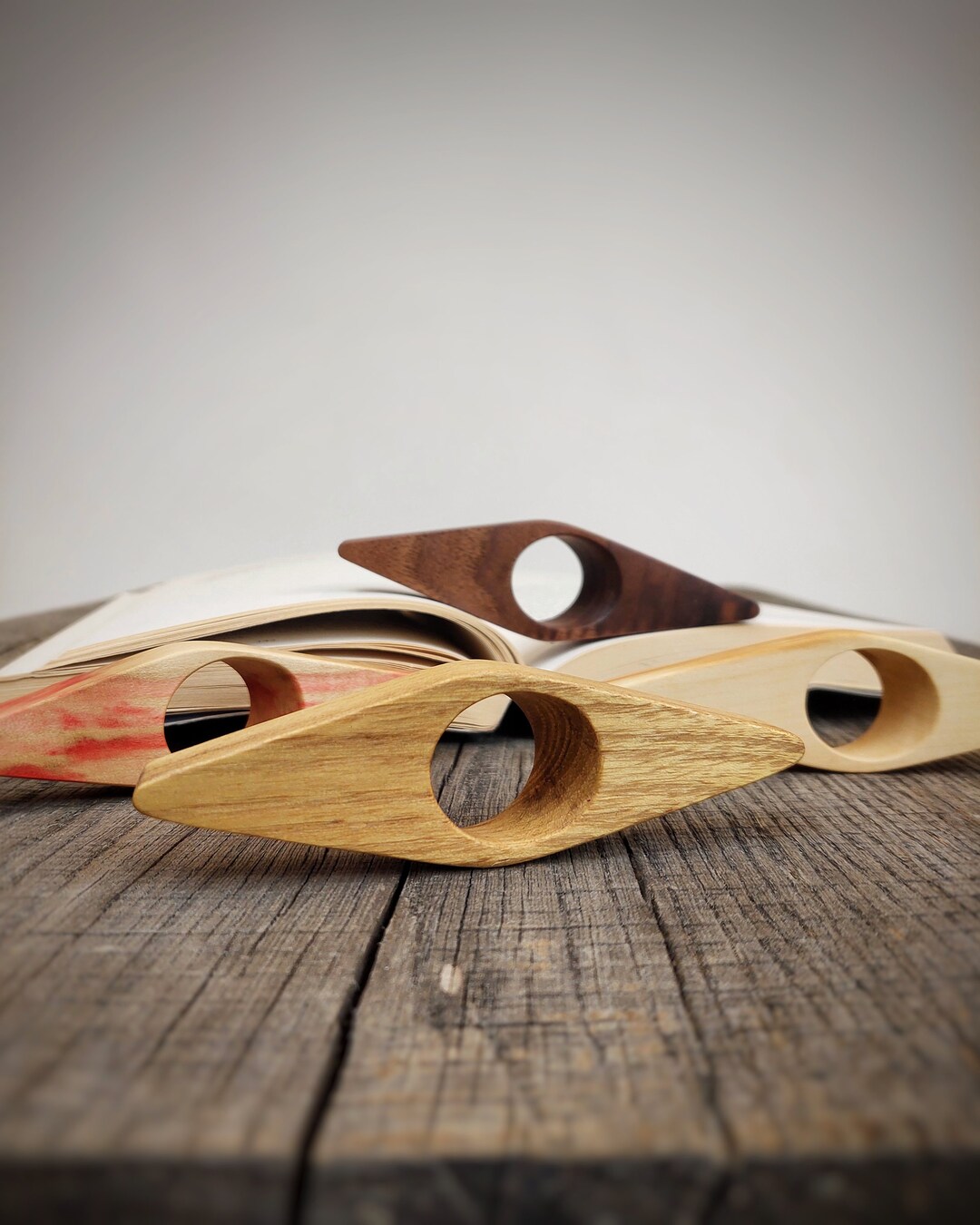 Wood Book Page Holder Thumb Page Holder Beautiful Gift for Him and Her ...