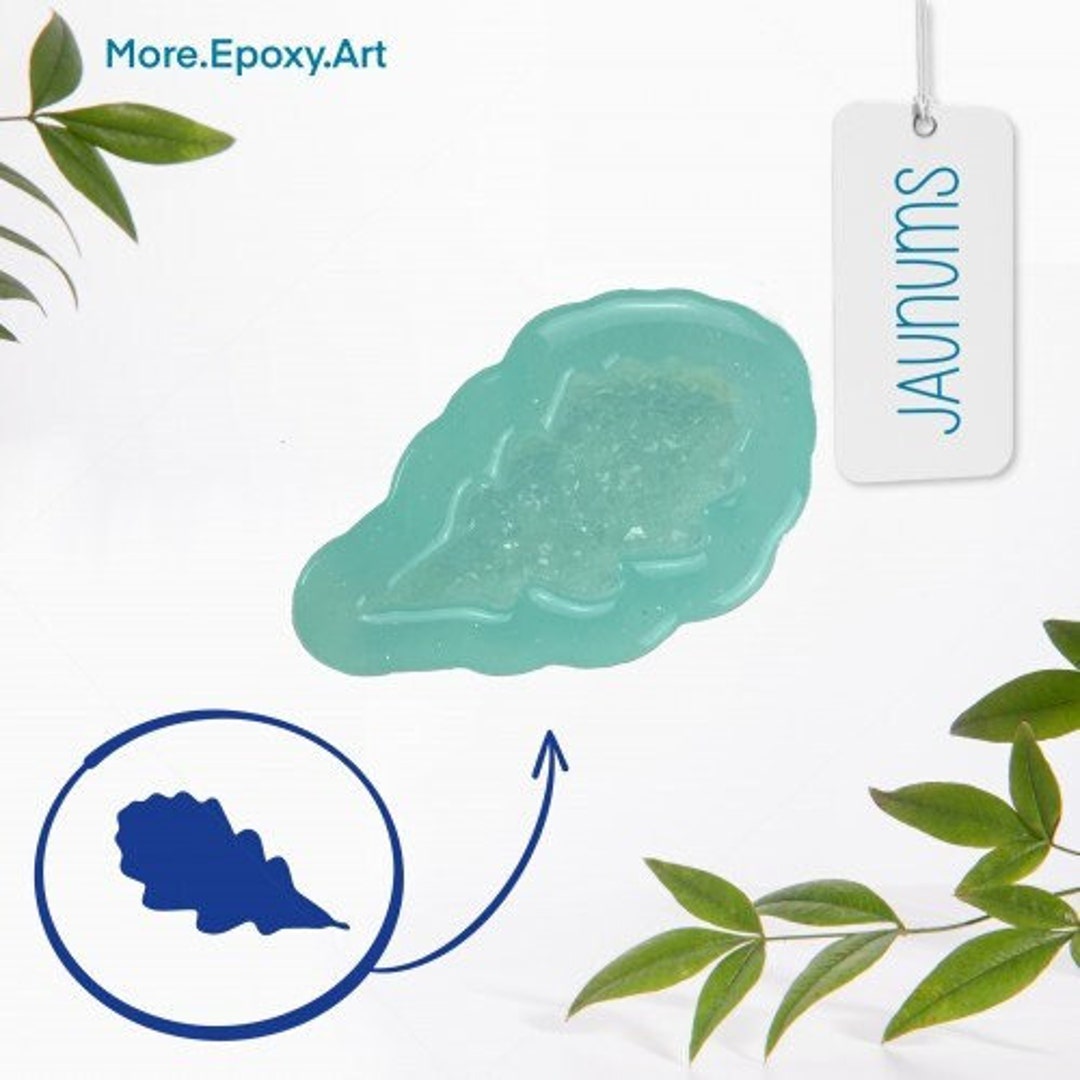 Oak Leaf With CRYSTALS Silicone Mold European HIGH QUALITY Silicone ...