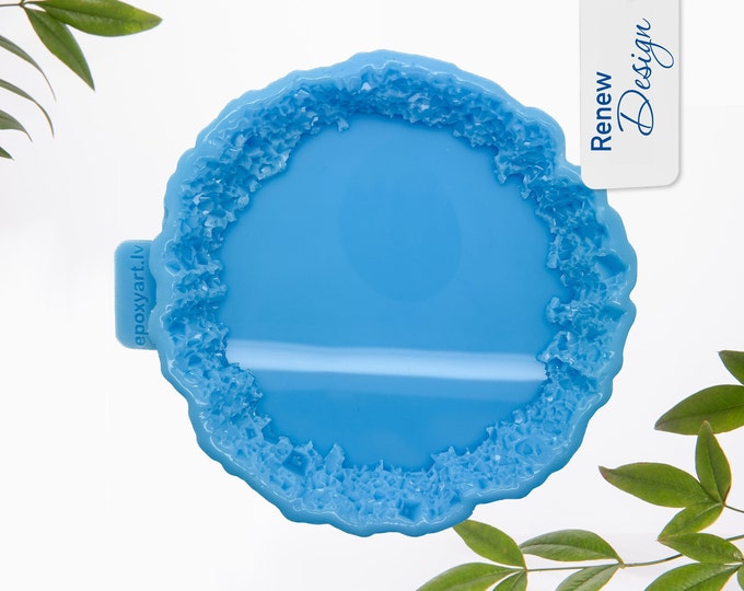 Realistic Crystal Board Coaster Mold Silicone Mold 13.5cm. Depth - 1 ...