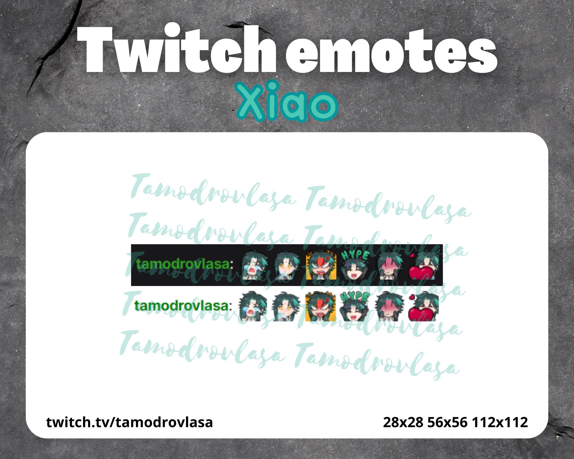 Xiao Genshin Impact Twitch or Discord Emotes for Stream | Cute Xiao ...