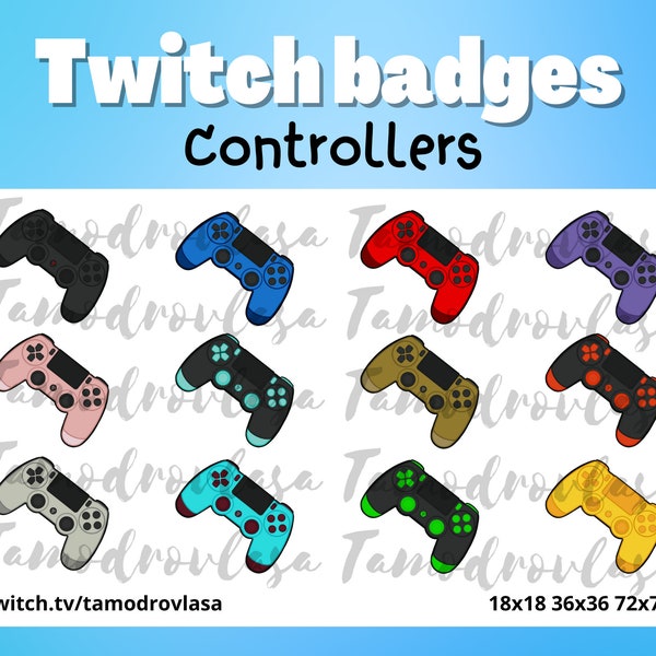 Twitch Controller Badge - Etsy