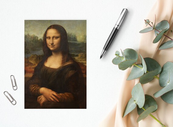 Printable Mona Lisa Card Instant Download Printable Greeting - Etsy