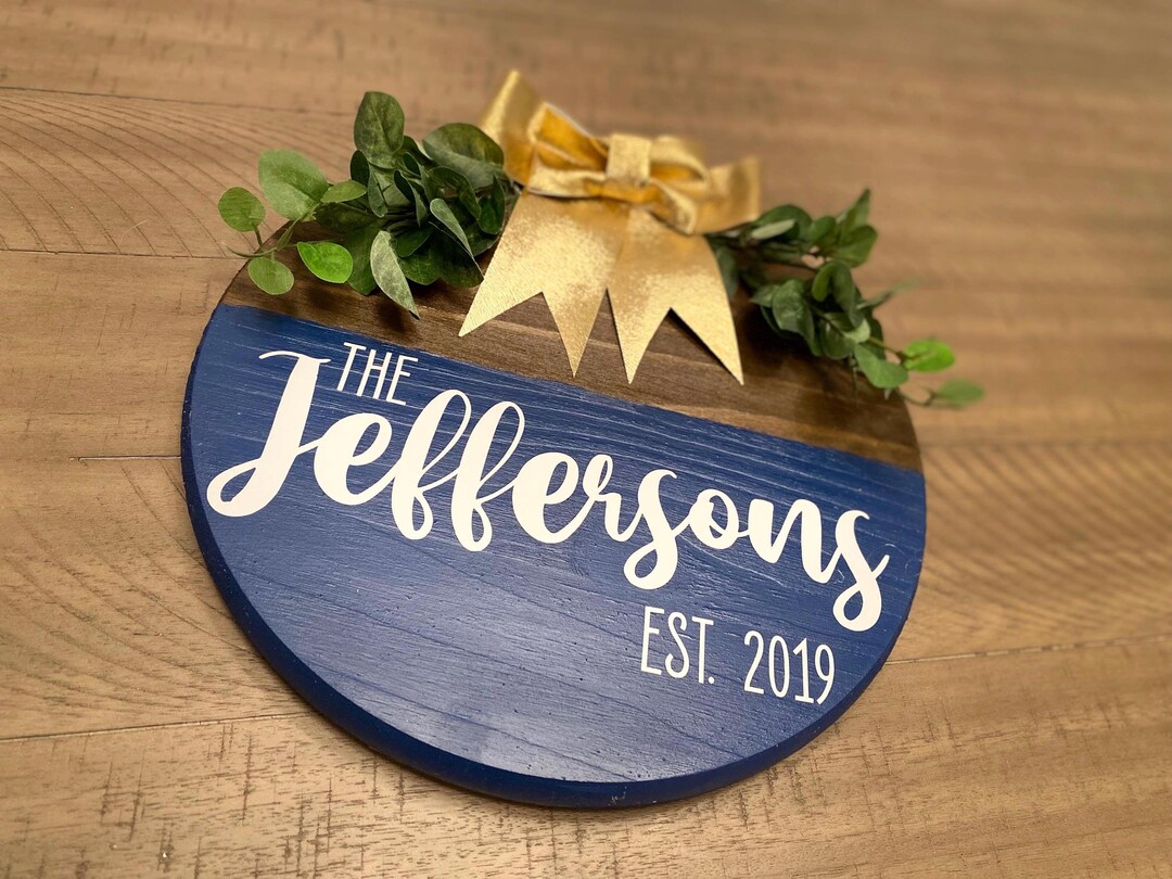 Welcome Wooden Door Sign, Wooden Door Sign, Custom Wooden Door Sign ...