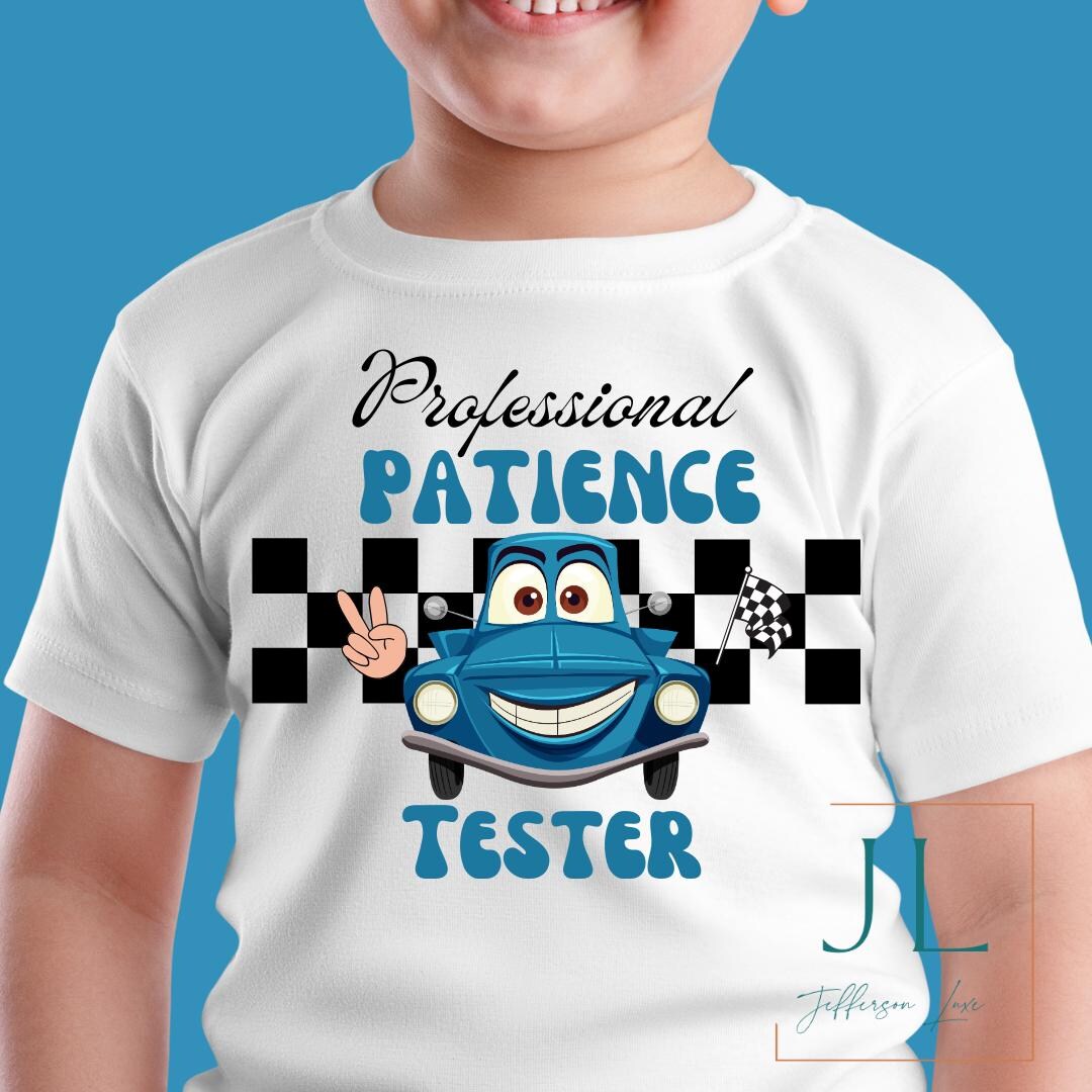 Patience Tester Boy Shirt Design, Retro Smile Face PNG (digital ...