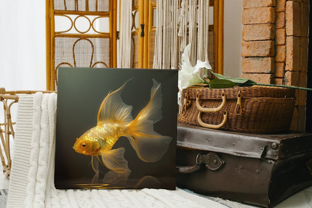 Goldfish Digital Art, Digital Download - Etsy