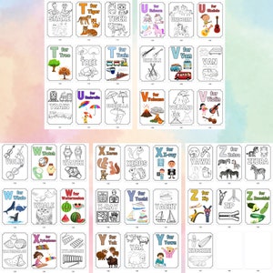 ABC Alphabet Coloring Pages for Kids - Fun and Educational Printable ...