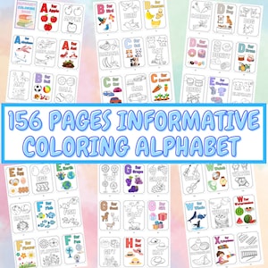 ABC Alphabet Coloring Pages for Kids - Fun and Educational Printable ...