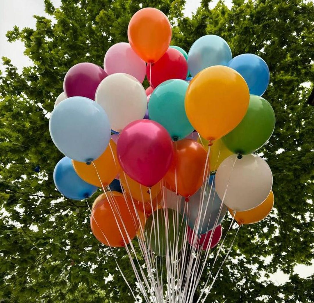 Birthday Balloons Colorful Balloons Multiple Balloons Birthday Party ...