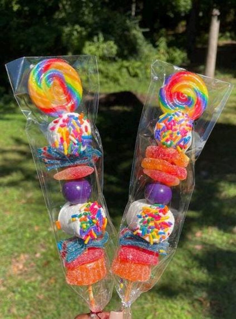 10 Candy Skewers or 10 Candy Boxes Candy Kabobs Gift Candy Gift Candy ...