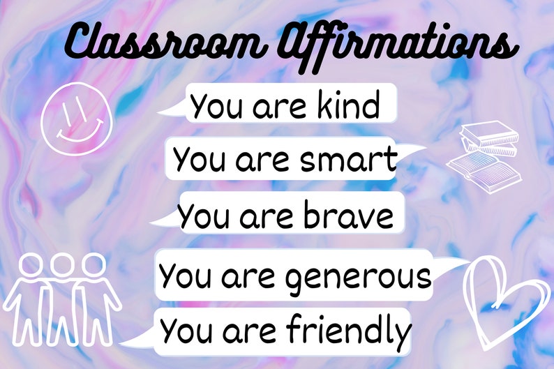 EDITABLE - Affirmations for Classroom - DIGITAL DOWNLOAD - Etsy