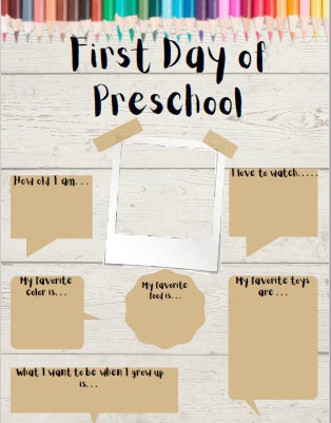 DIGITAL DOWNLOAD - BUNDLE - First Day of School - Etsy