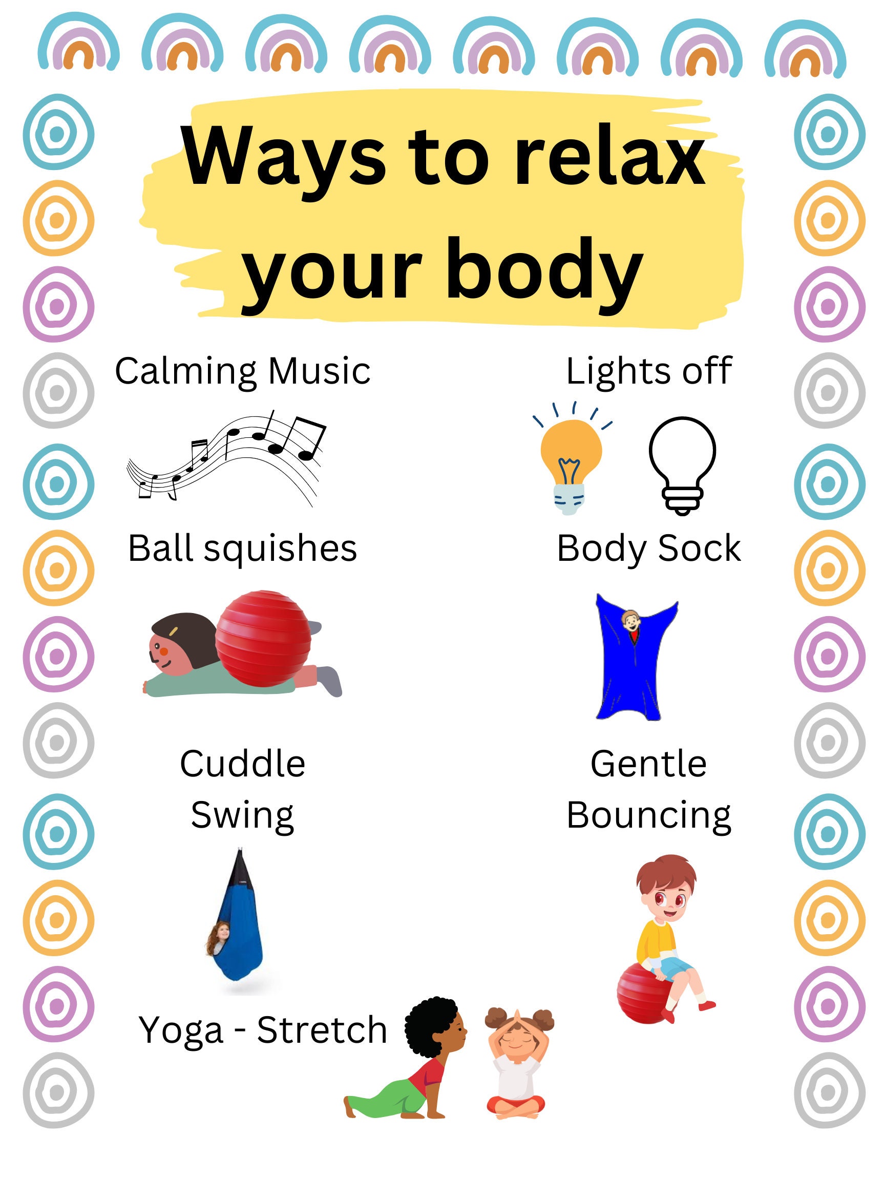 BUNDLE - DIGITAL DOWNLOAD Special Education Sensory Room Posters - Etsy