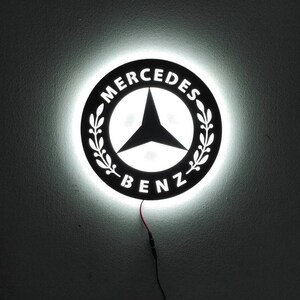 Mercedes Led Sign Neon Sign Mercedes Logo Wall Decor - Etsy