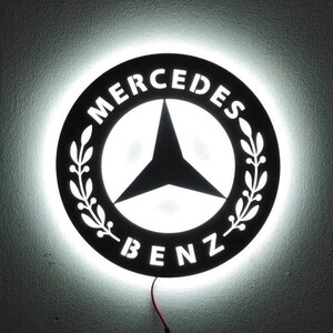 Mercedes Led Sign Neon Sign Mercedes Logo Wall Decor - Etsy