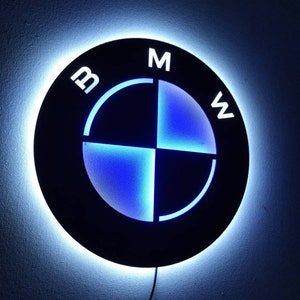 BMW Led Sign BMW Logo Wall Decor BMW Neon Sign Garage Wall - Etsy