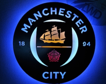 Neon Manchester City Sign - Etsy