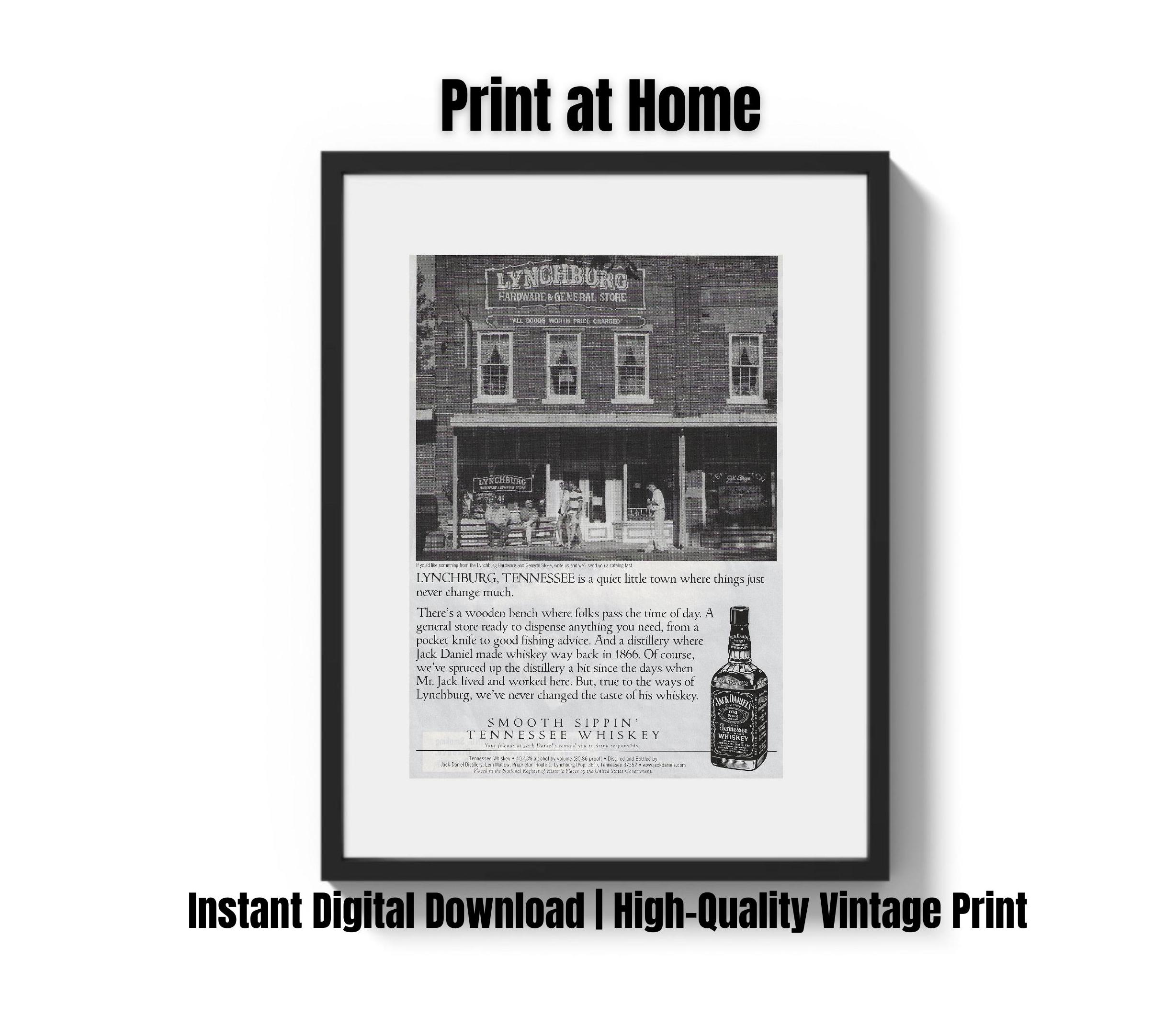 Vintage Jack Daniels Printable Whiskey Ad | Digital Download ...
