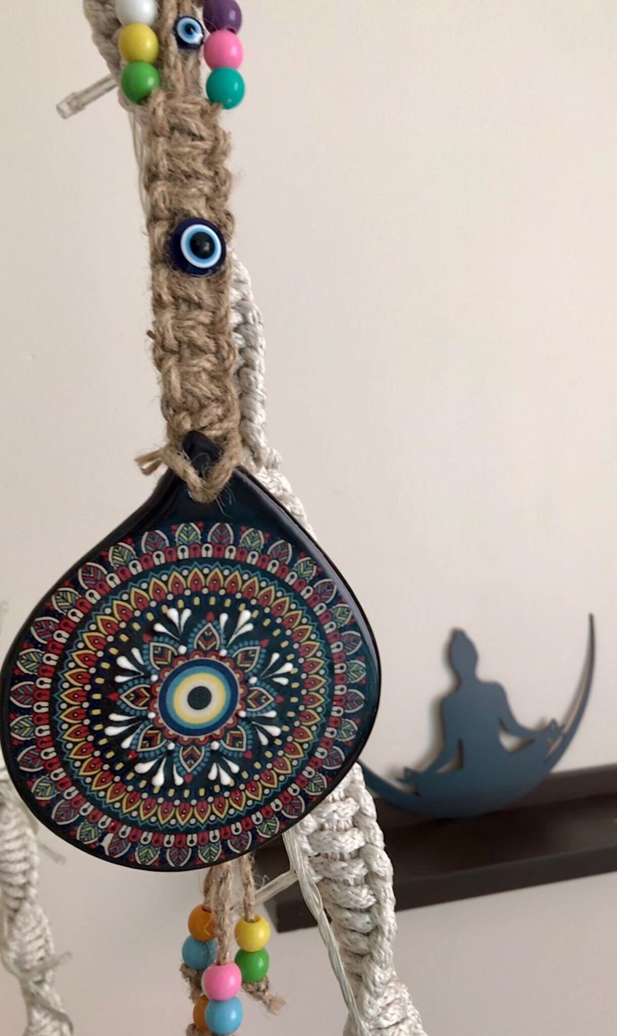 5'' Turkish Ceramic Mandala Wall Decor, Colourful Wall Decor ...