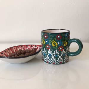 Ceramic Mug, Turkish Mug, Handmade Tulip Ceramic Coffee Mug ...