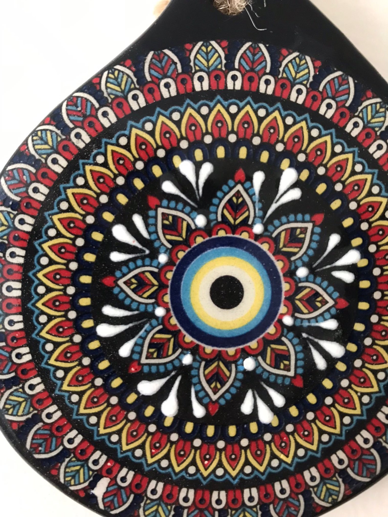 5'' Turkish Ceramic Mandala Wall Decor, Colourful Wall Decor ...