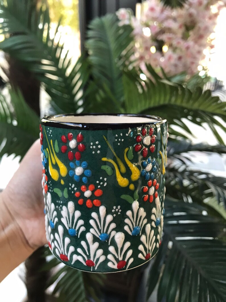 Ceramic Mug, Turkish Mug, Handmade Tulip Ceramic Coffee Mug ...