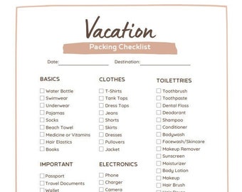 Spring Break Packing List | Beach Vacation Packing List for Girls and ...